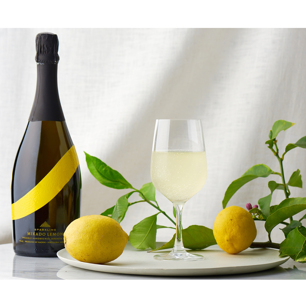 MIKADO LEMON Sparkling lemon sake 島の幸々 | よろずを継ぐもの｜継ぐべきものをよろず集めたモール